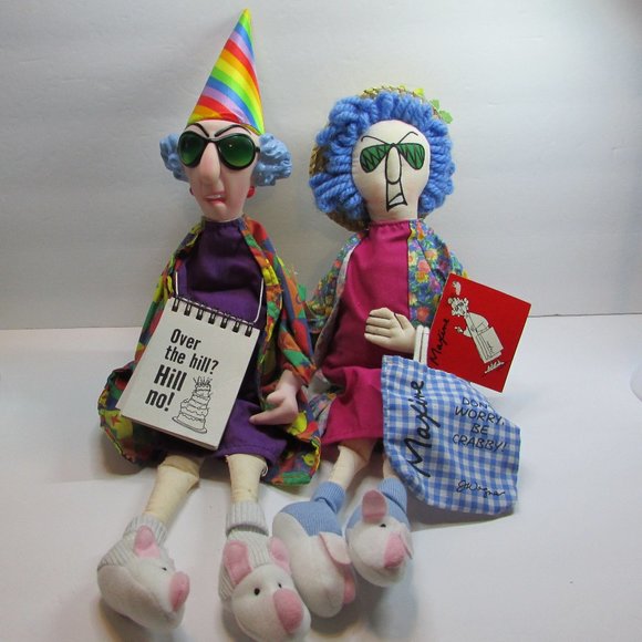 Hallmark | Accents | Lot Of Maxine Dolls Sitter Figures Over The Hill ...